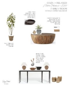 Modern Farmhouse + Rustic // Family Room — peggyhaddadinteriors.com