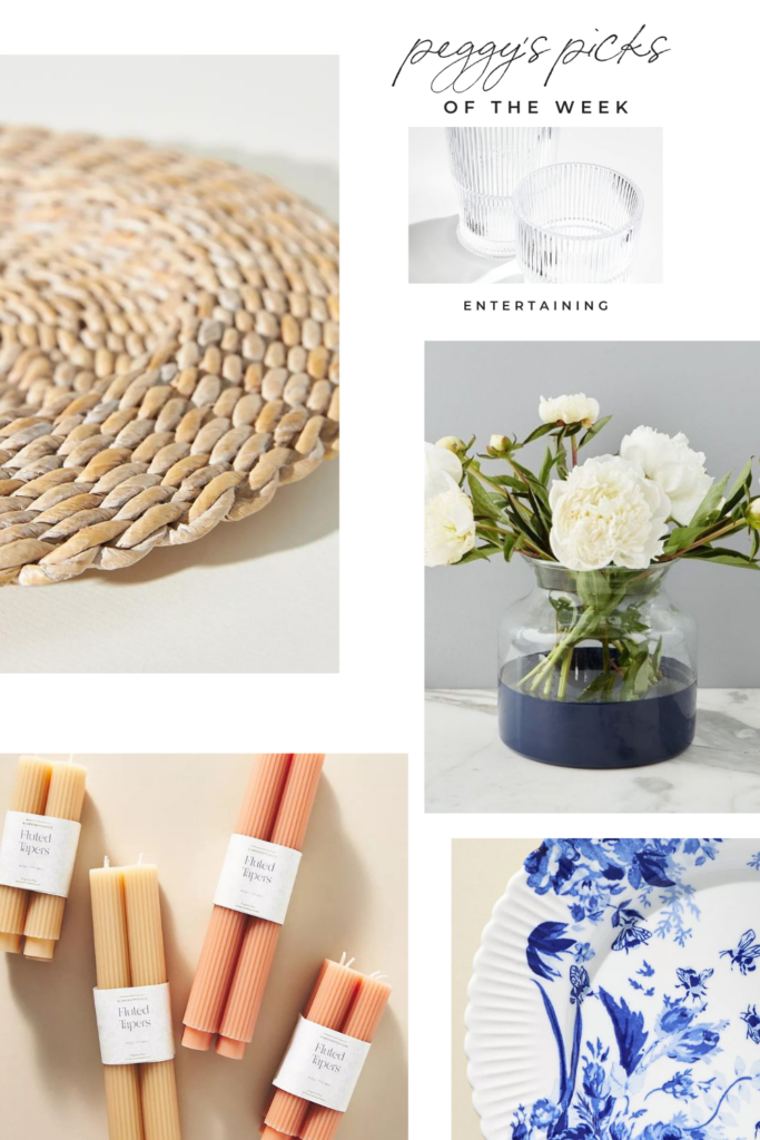 Entertaining // Peggy's Picks of the Week — Peggy Haddad Interiors